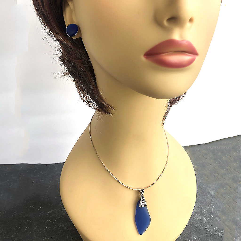 ALEX Pendant Necklace – COBALT | Beachy Boho Life